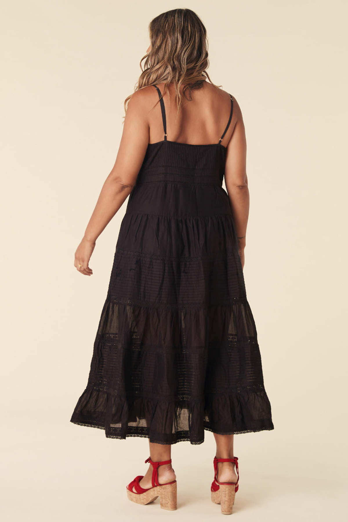 SPELL & THE GYPSY COLLECTIVE Dove Lace Strappy Dress - Midnight ...
