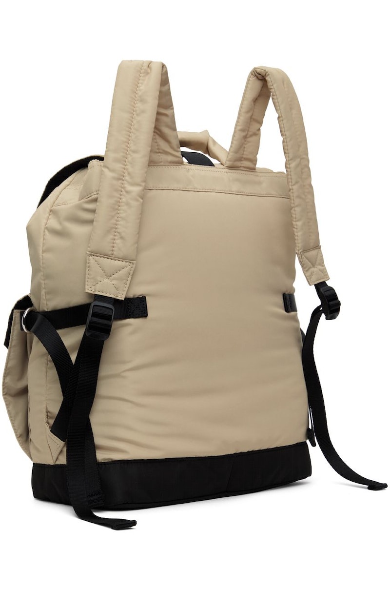 Ganni Tech Backpack - Pale Khaki | Garmentory