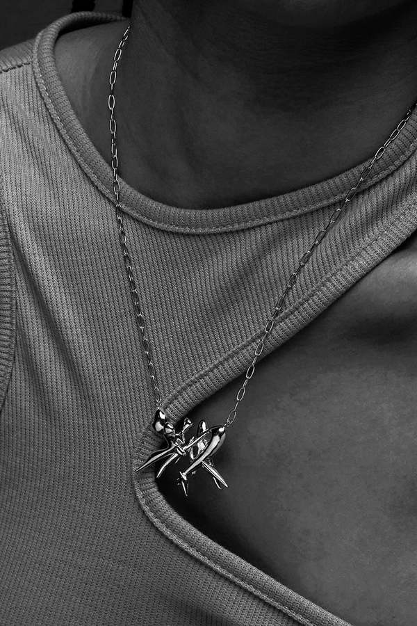 Hannah Jewett Popup 18k Monster Necklace - Brass | Garmentory