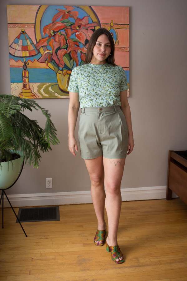 Jennifer Glasgow Charron Shorts - Sage | Garmentory