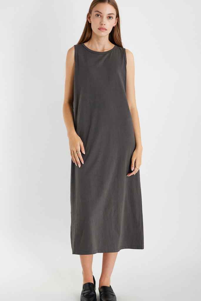 Mod Ref Jeanne 2 In 1 Dress - Charcoal | Garmentory