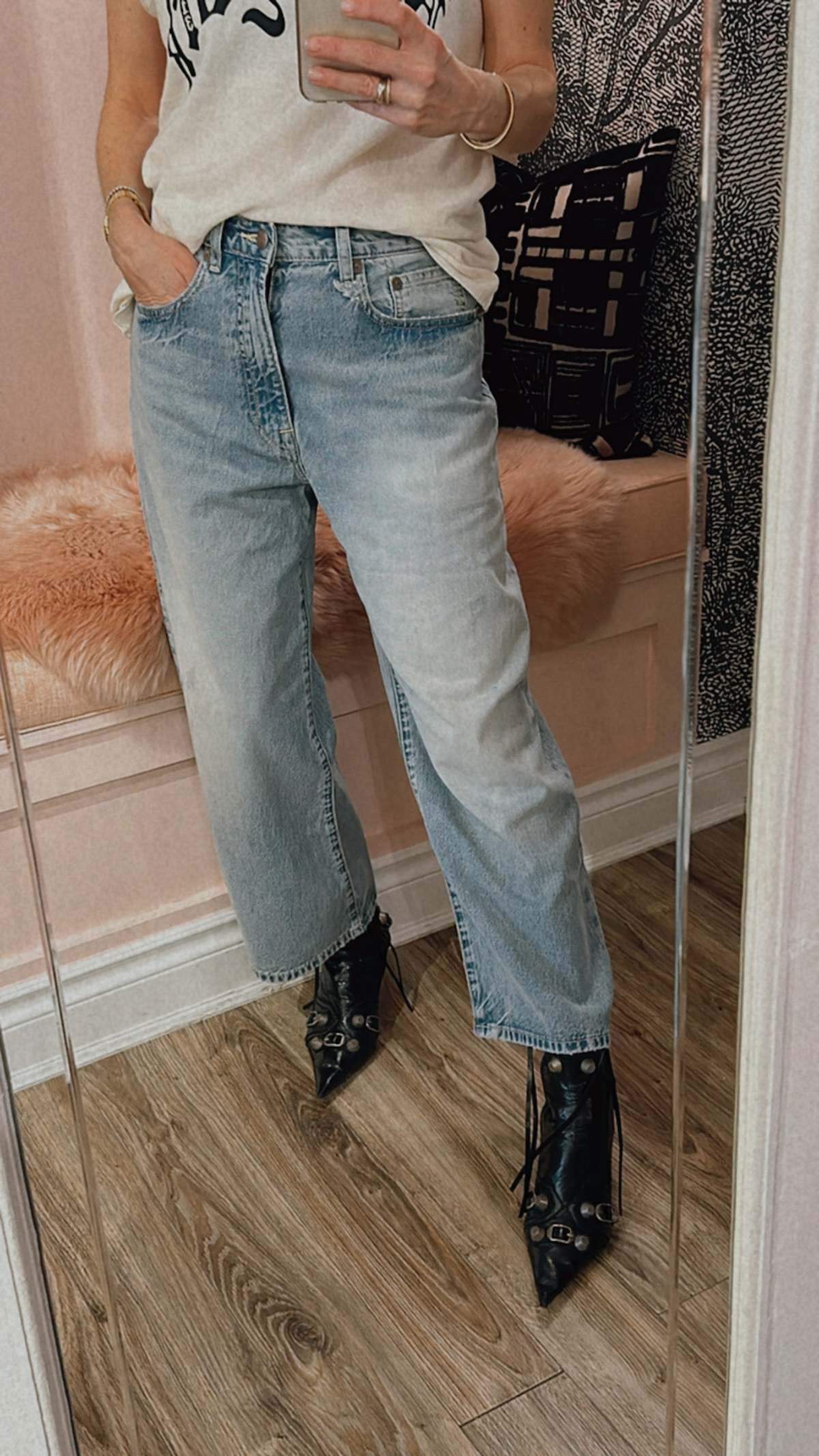 R13 Ankled D'Arcy Jean - Haven Blue | Garmentory