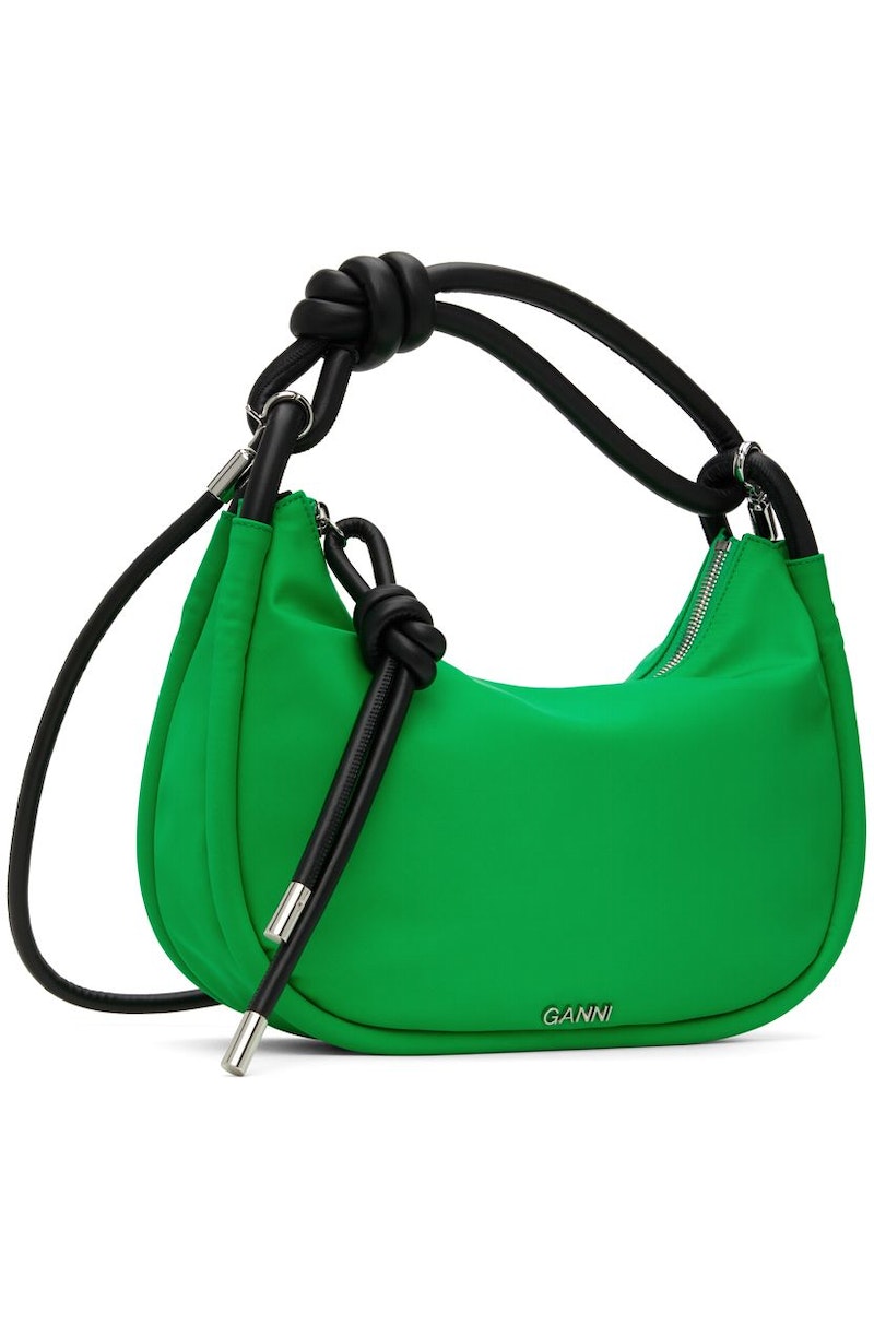Ganni Knot Baguette Bag - Kelly Green | Garmentory