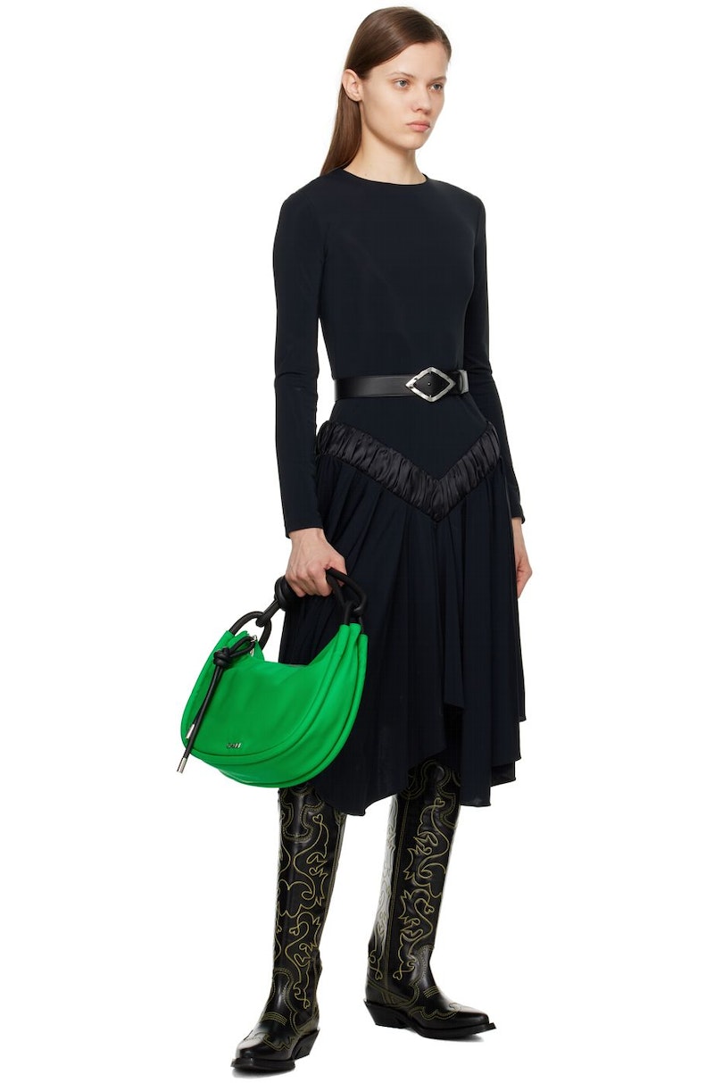 Ganni Knot Baguette Bag - Kelly Green | Garmentory