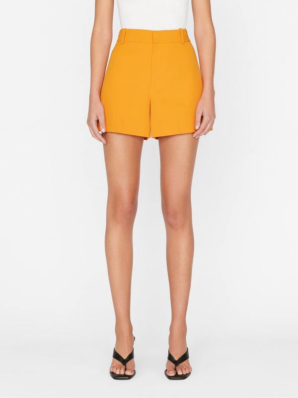 FRAME Denim High Rise Trouser Short - Nectarine | Garmentory