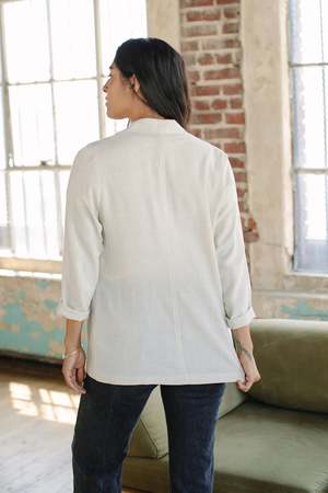 Rachel Pally Linen Brea Blazer Jacket - Natural | Garmentory
