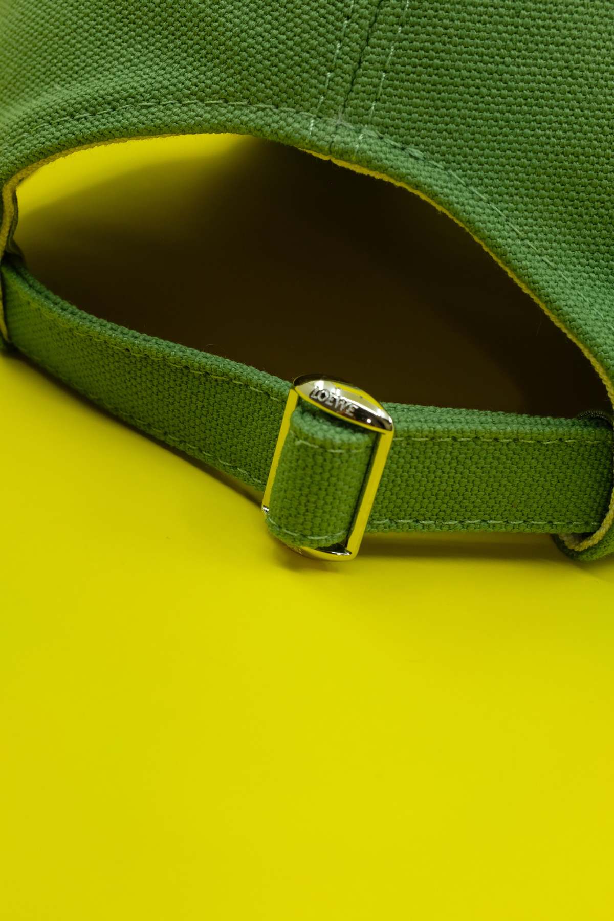 LOEWE Canvas Patch Cap - Bright Apple | Garmentory