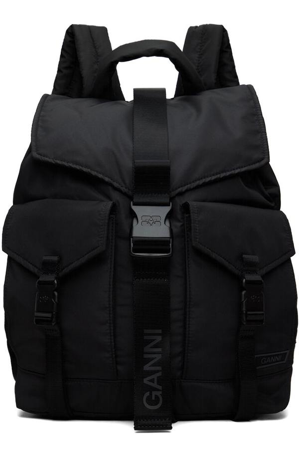 GANNI Tech Backpack - Black | Garmentory