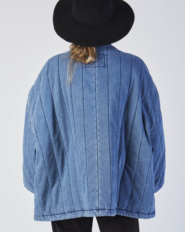 Unisex 69 Cropped quilted denim jacket | Garmentory