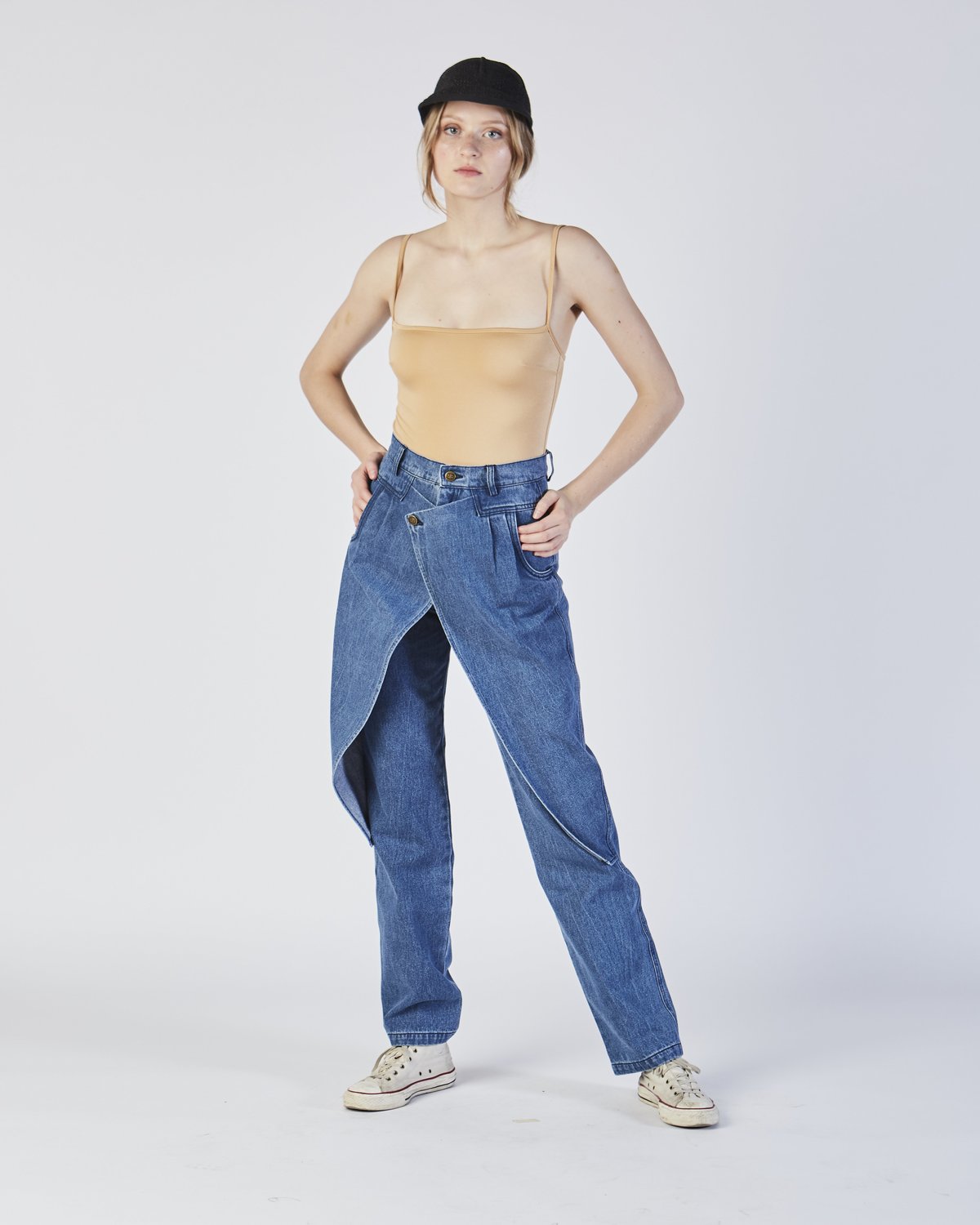 69 Front flap jeans in denim | Garmentory