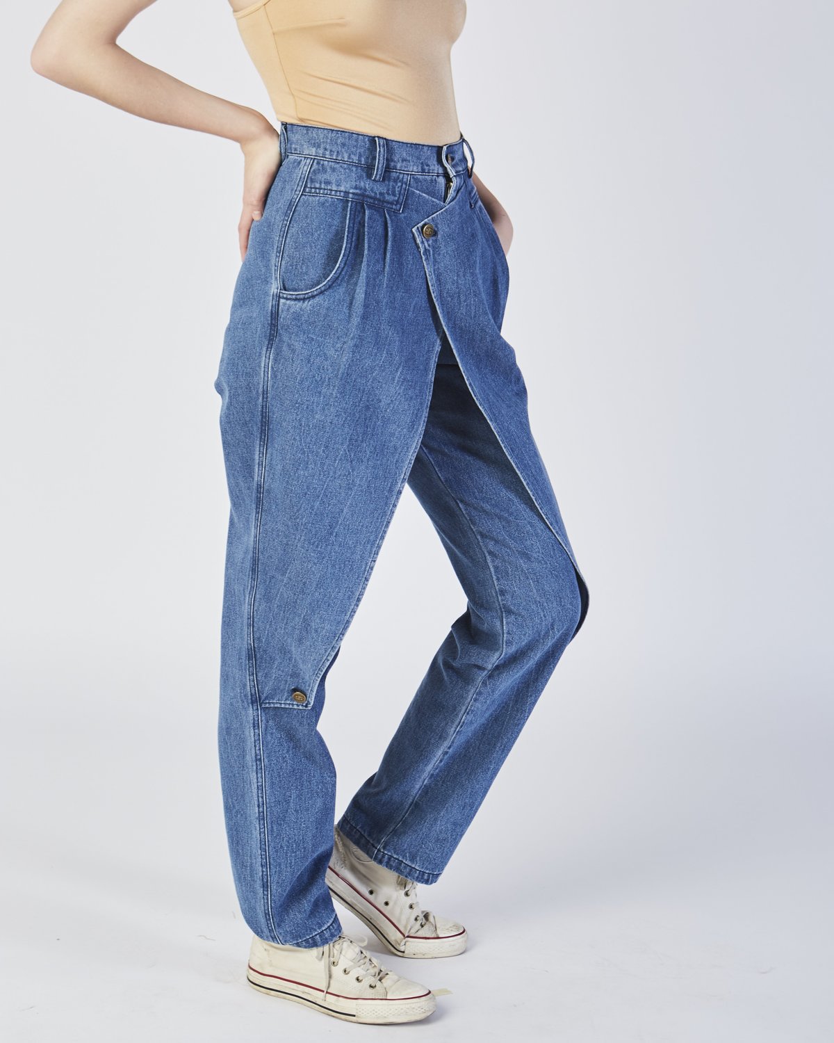 69 Front flap jeans in denim | Garmentory