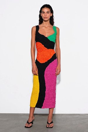 Mara Hoffman Ramona Dress - Ambra Colorblock | Garmentory