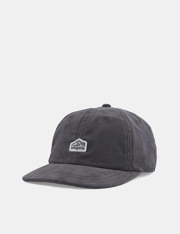 Patagonia Corduroy Cap - Line Logo Ridge Patch/Forge Grey | Garmentory