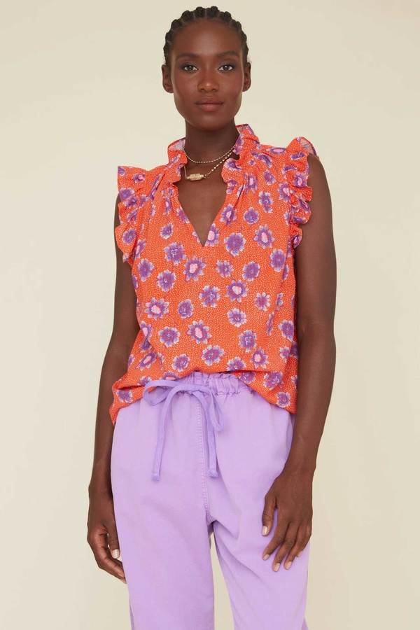 Xirena Bex Top - Orange Poppy | Garmentory