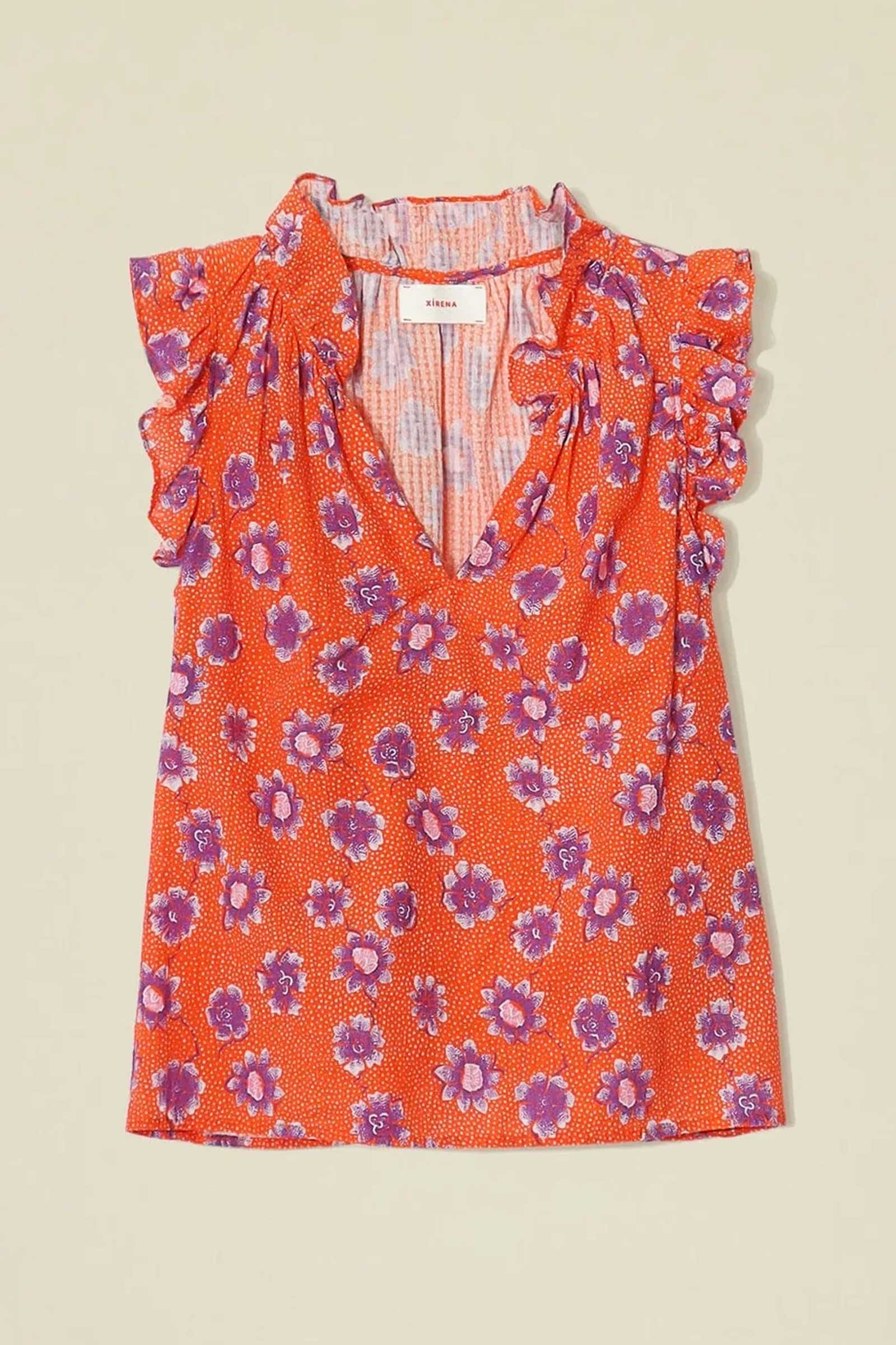 Xirena Bex Top - Orange Poppy | Garmentory