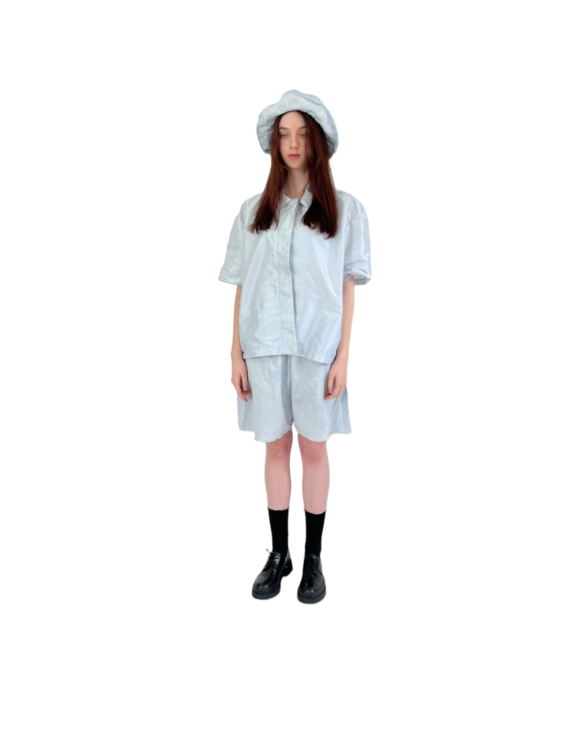 Ashley Rowe Small Brim Bucket Hat - Baby Blue | Garmentory