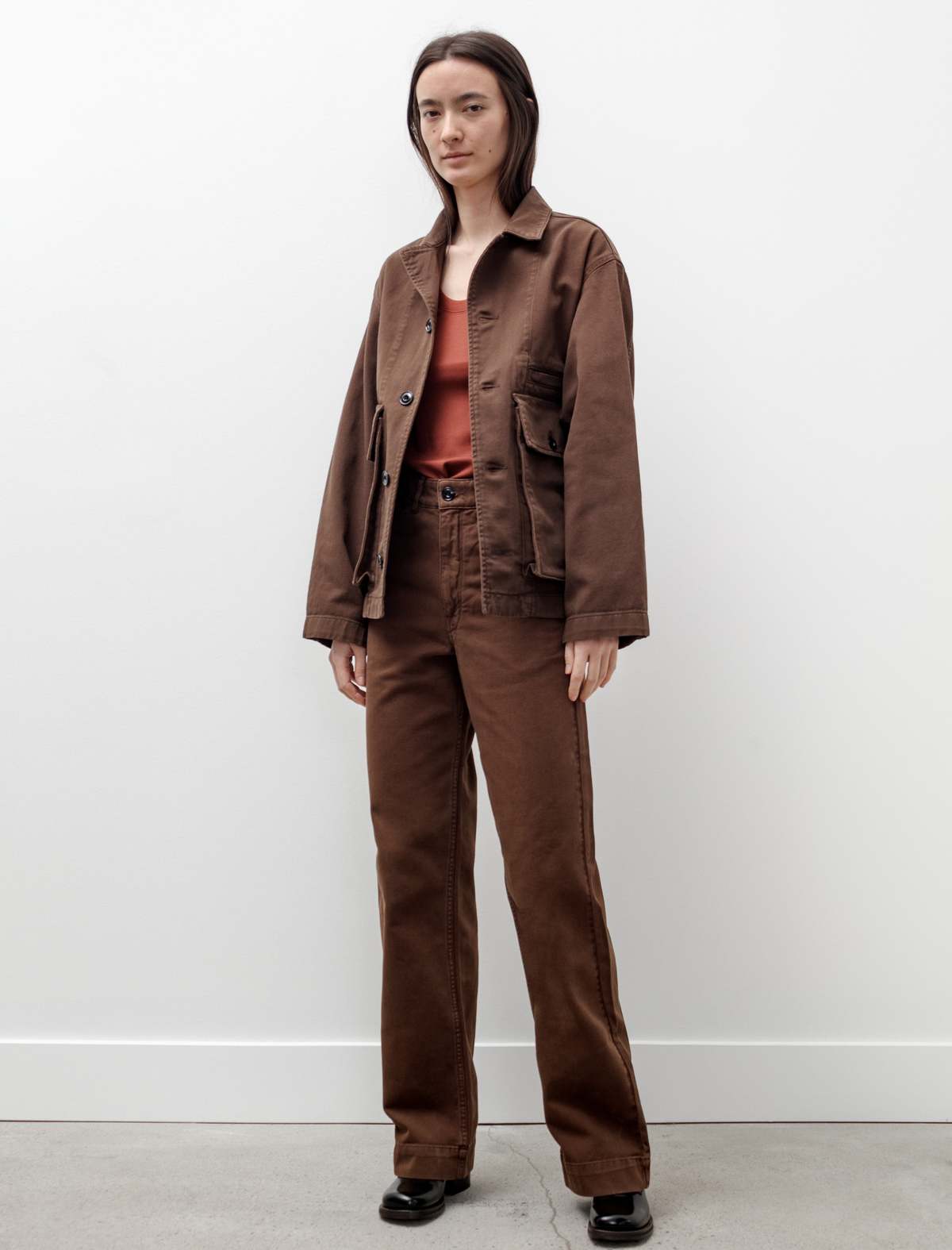 Lemaire Boxy Jacket - Dark Brown | Garmentory