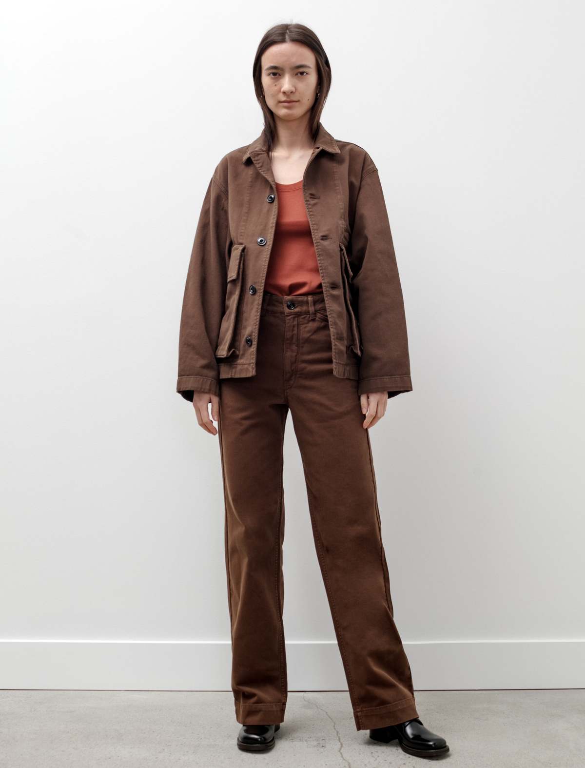 Lemaire Boxy Jacket - Dark Brown | Garmentory