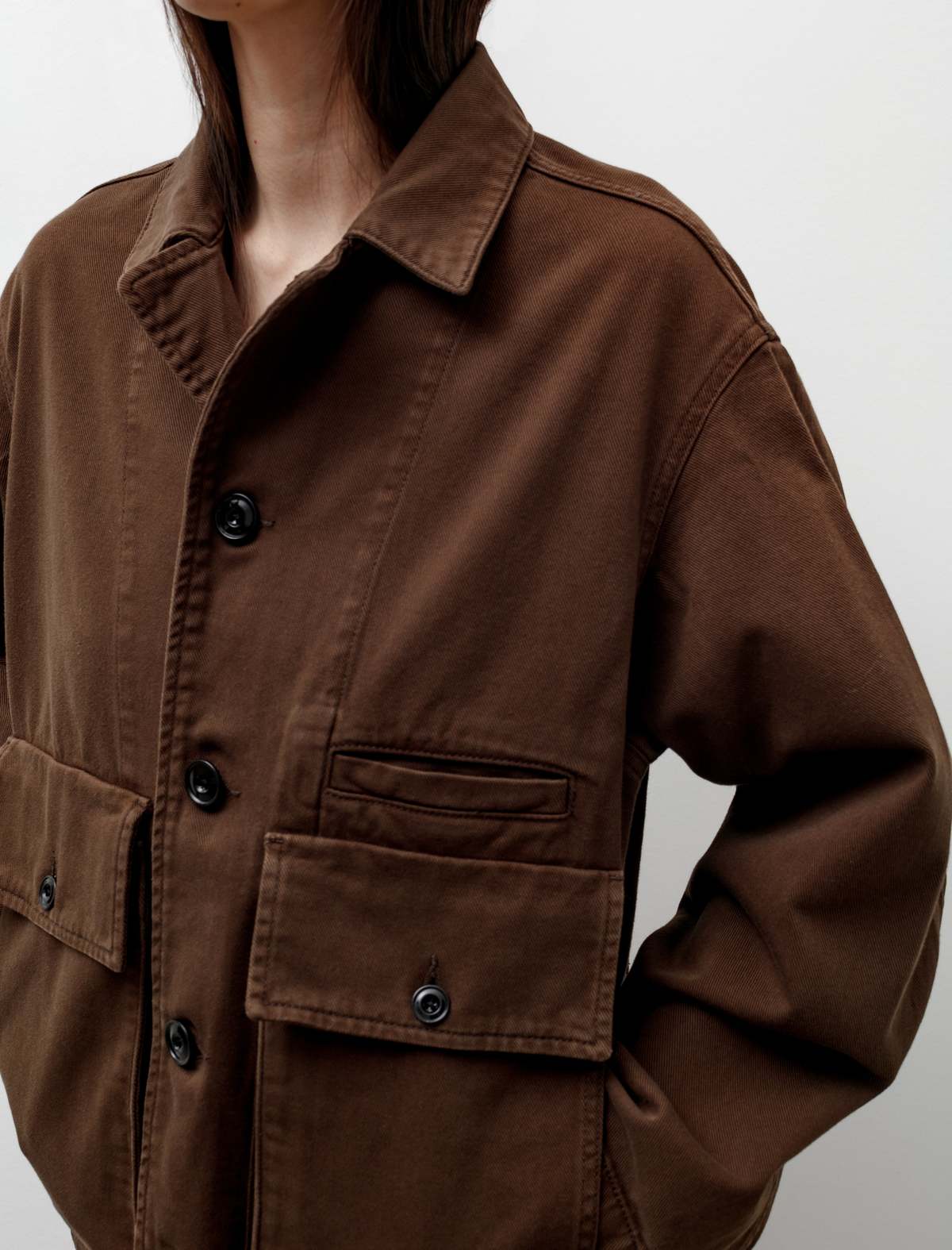 Lemaire Boxy Jacket - Dark Brown | Garmentory