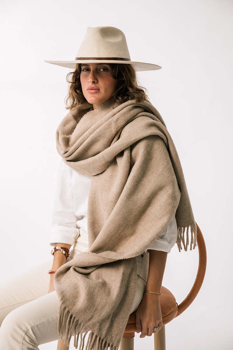 Pampa Oversized Scarf - Sand | Garmentory
