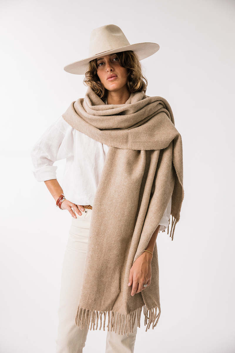 Pampa Oversized Scarf - Sand | Garmentory