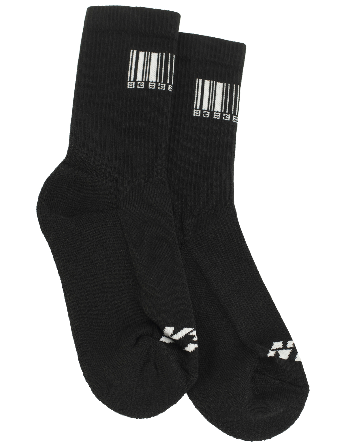 VTMNTS Barcode Socks - Black | Garmentory