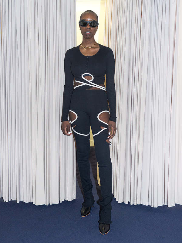 Ottolinger Lounge Wrap Loop Top - Black | Garmentory