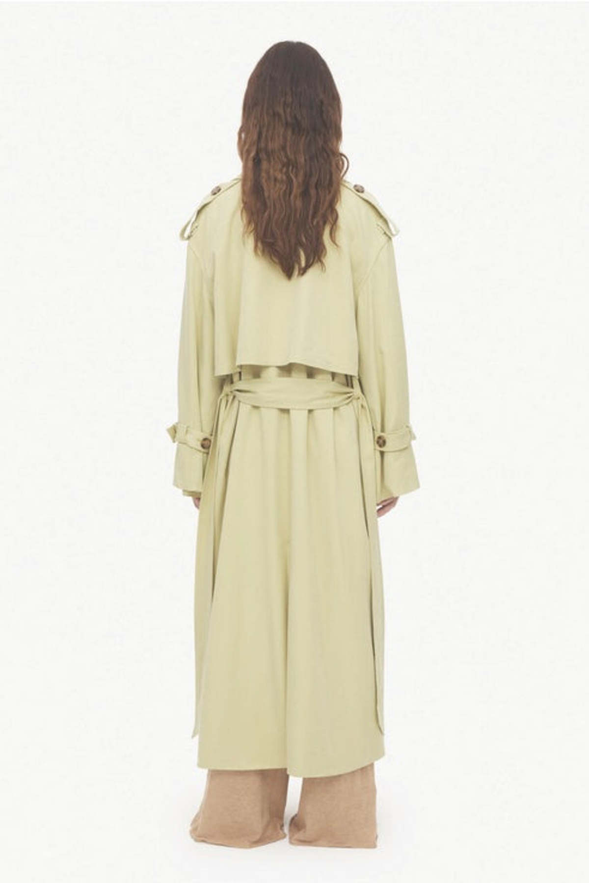 By Malene Birger Alanis Trench Coat - Weeping Willow | Garmentory