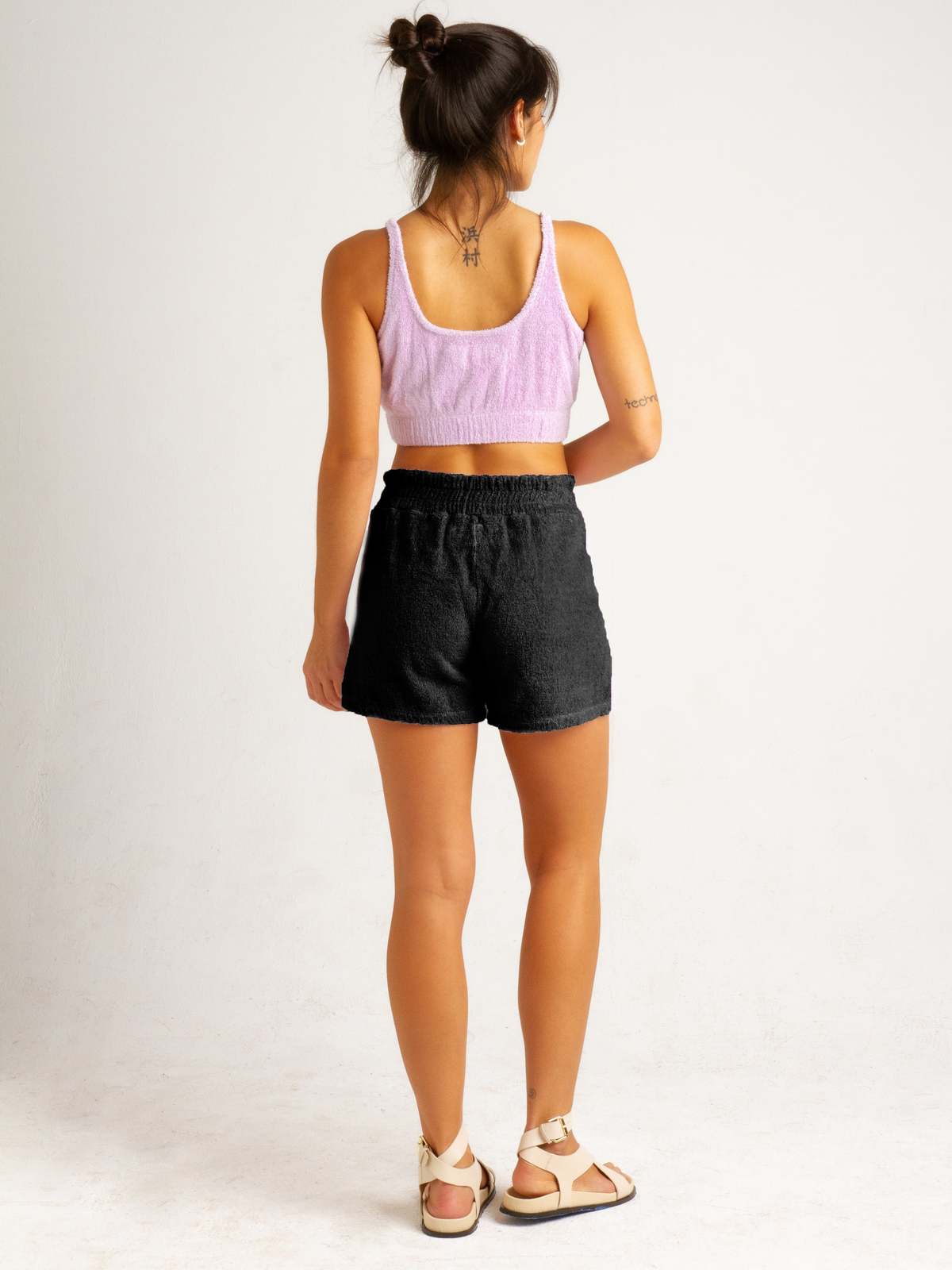 Mantra - Angela Terry Pocket Shorts - Black | Garmentory