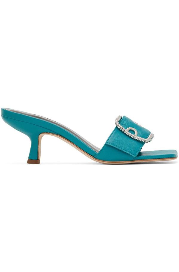 BY FAR Davina Mules - Azur | Garmentory