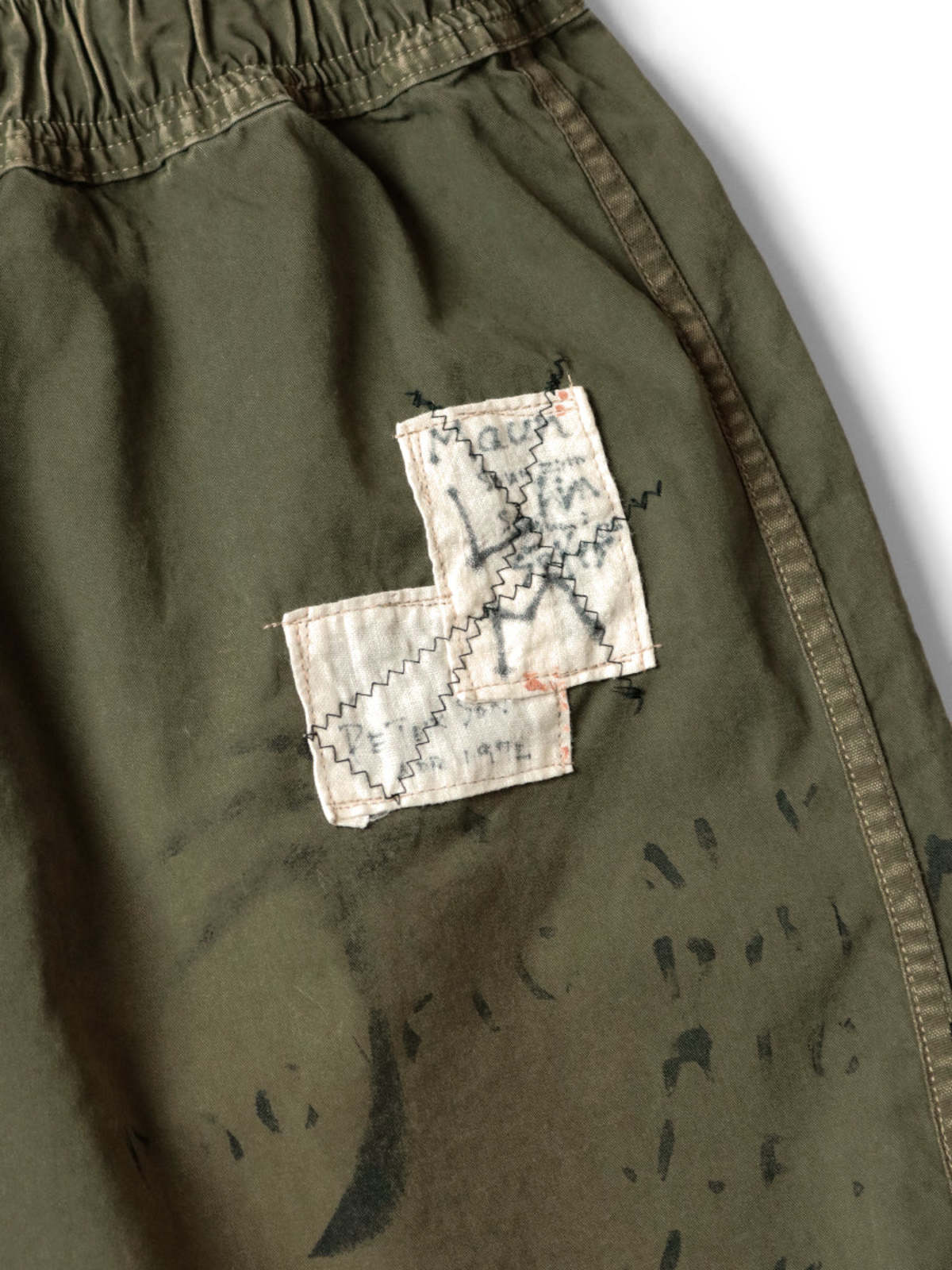 Kapital Cotton Burberry Remake Shorts - Khaki | Garmentory