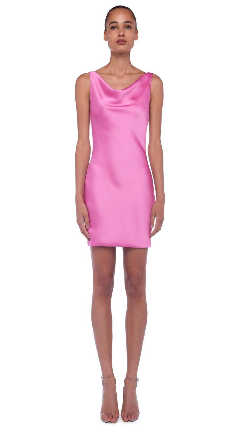 Norma Kamali Maria Mini Dress - Candy Pink | Garmentory