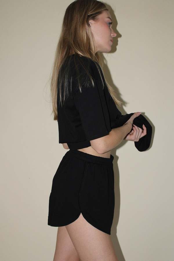 Skin Worldwide Courtney PJ Shorts - Black | Garmentory