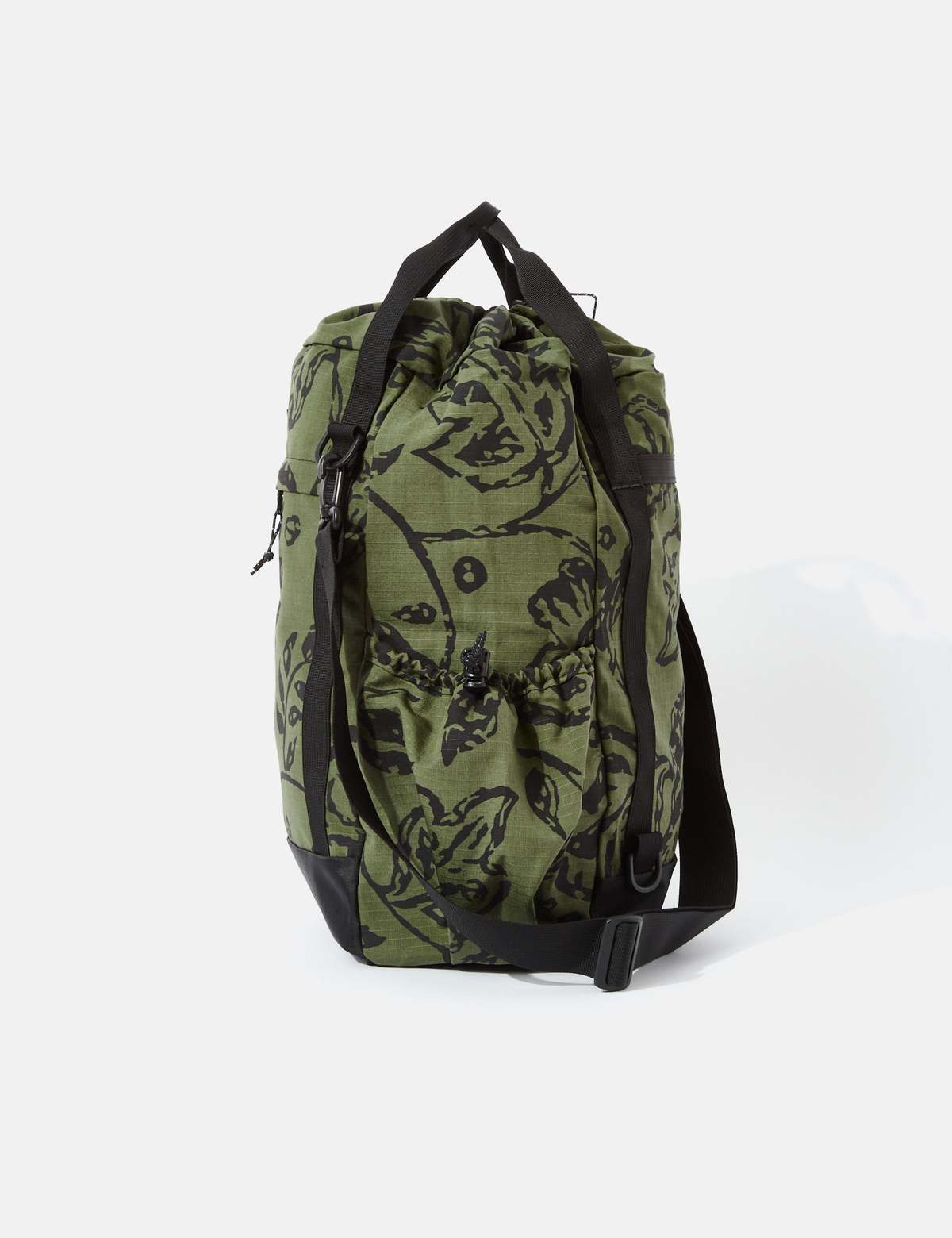 Engineered Garments Floral Ripstop UL 3 Way Bag - Olive Green | Garmentory