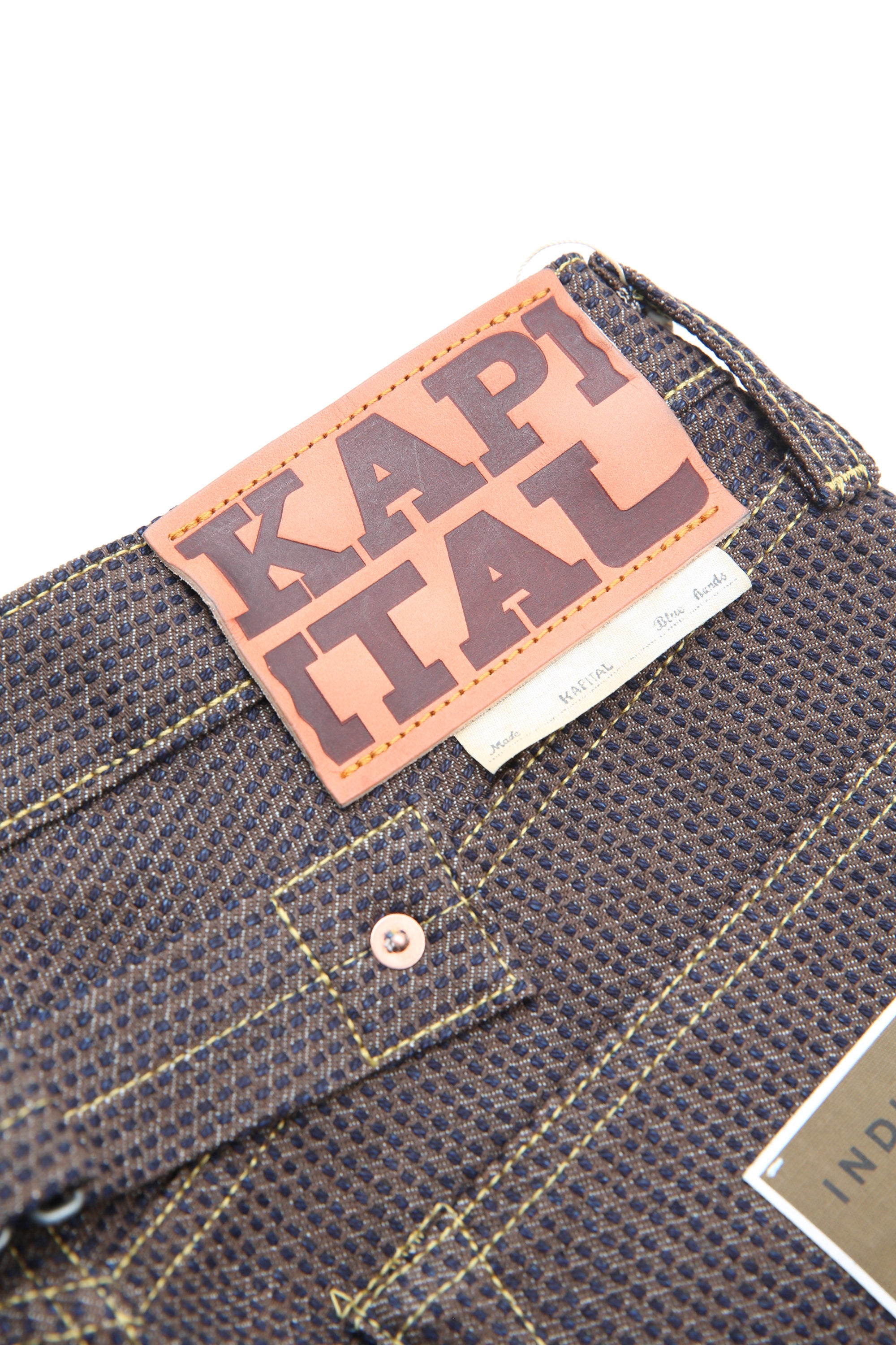 Kapital 5P Monkey Cisco Century Denim - Stone | Garmentory