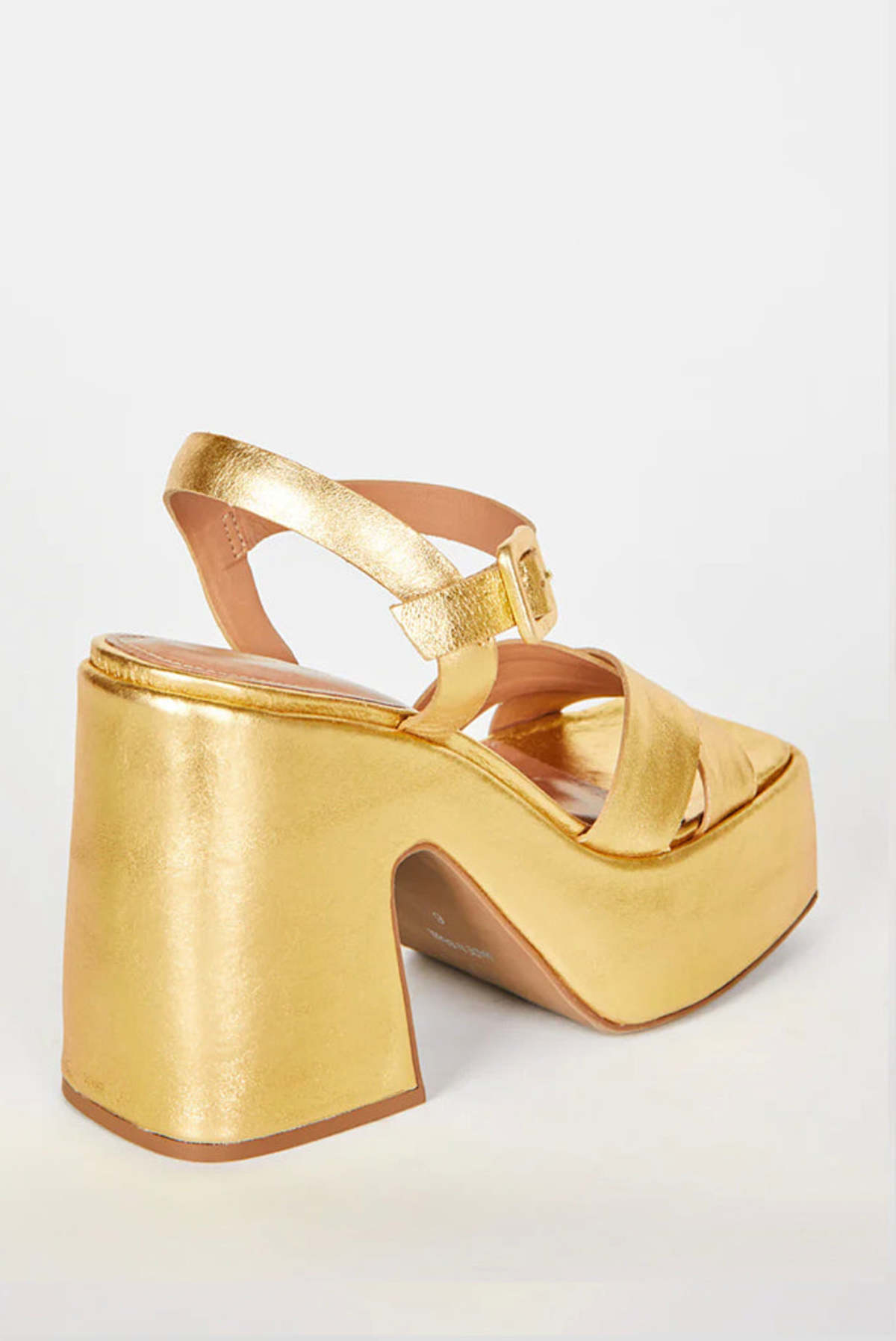 "INTENTIONALLY __________." Matilda Platform Shoe - Coins | Garmentory