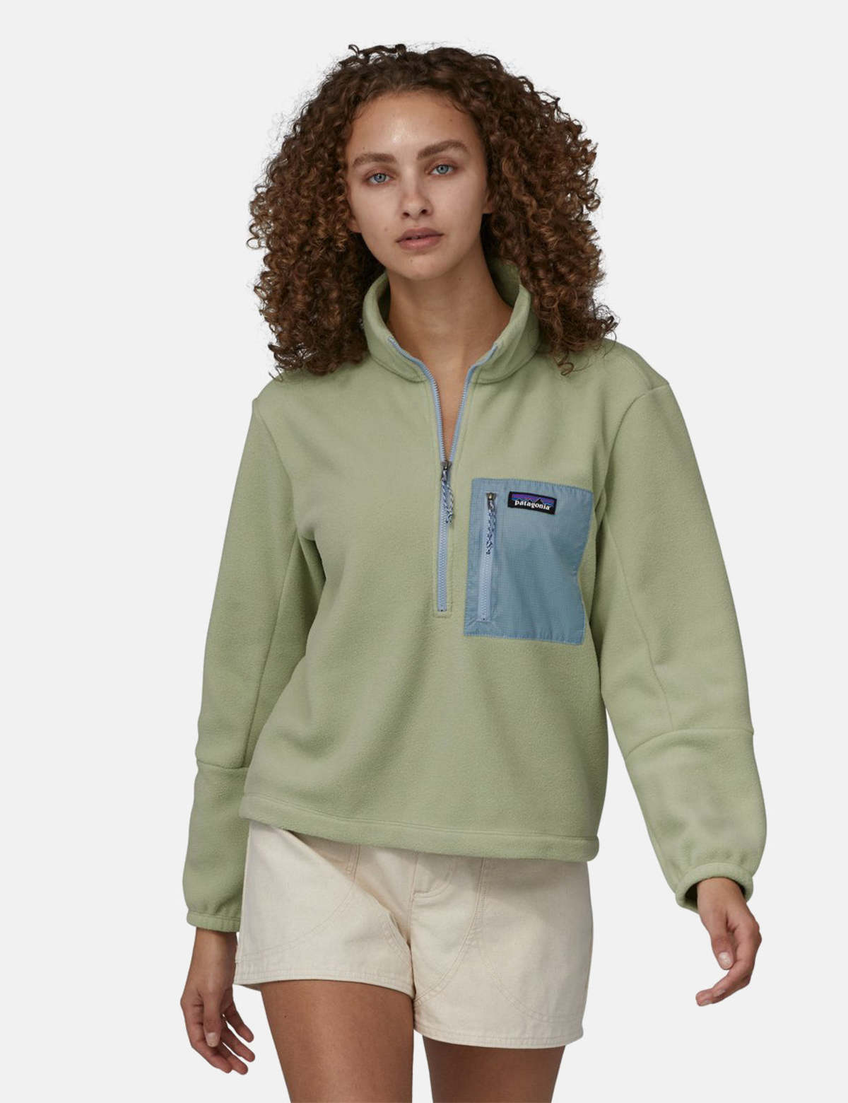 Patagonia Microdini 1/2 Zip Fleece - Salvia Green | Garmentory
