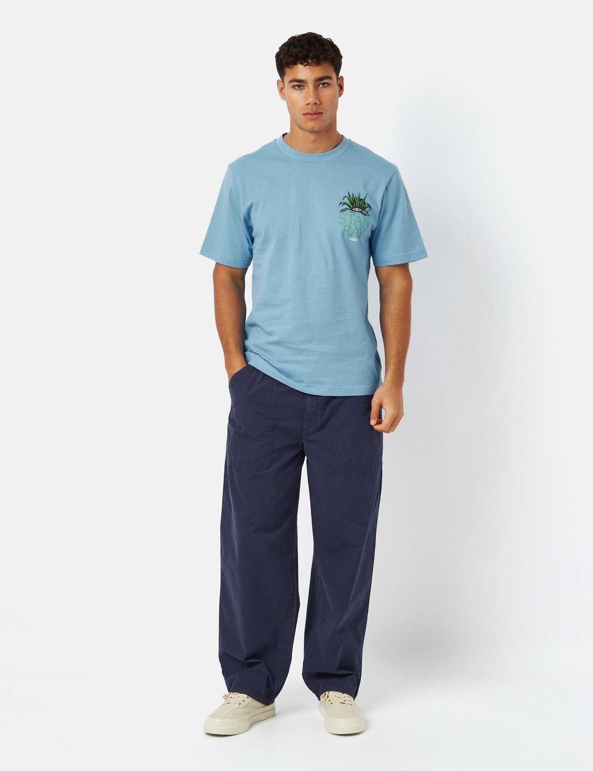 Stan Ray Jungle Relaxed Pant - Navy Blue | Garmentory