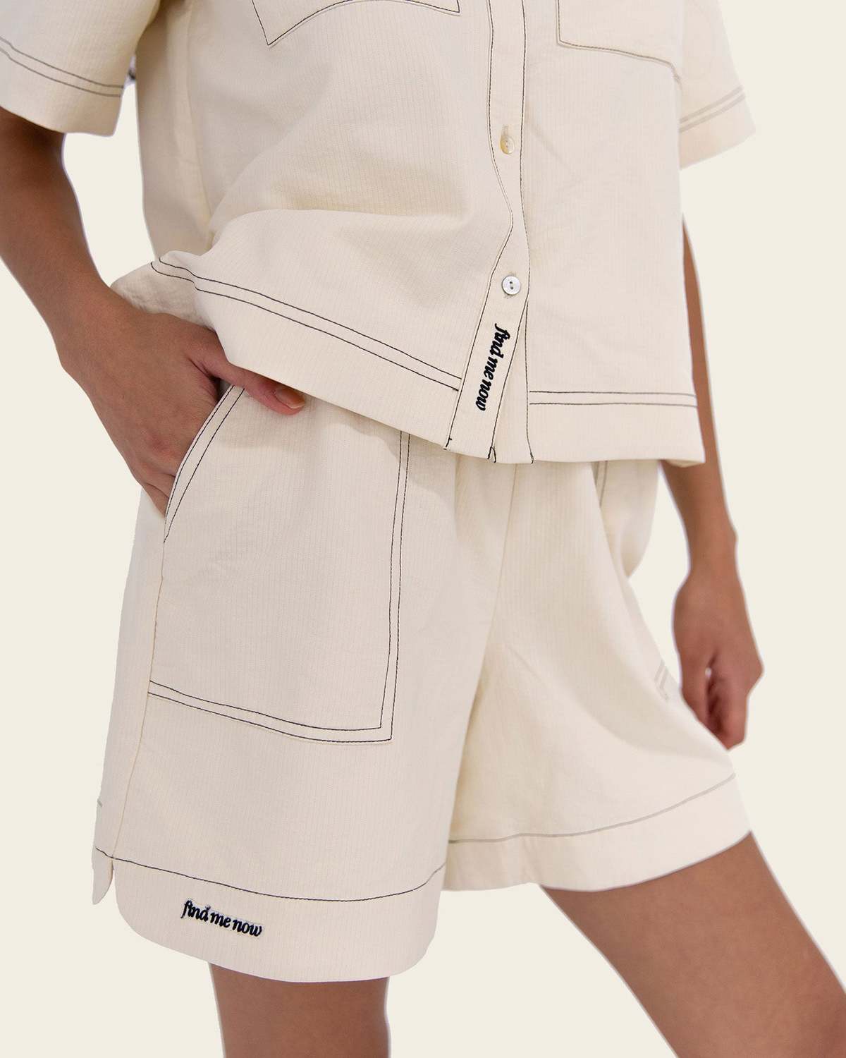 Find Me Now Hunter Cargo Basketball Short - Bone | Garmentory