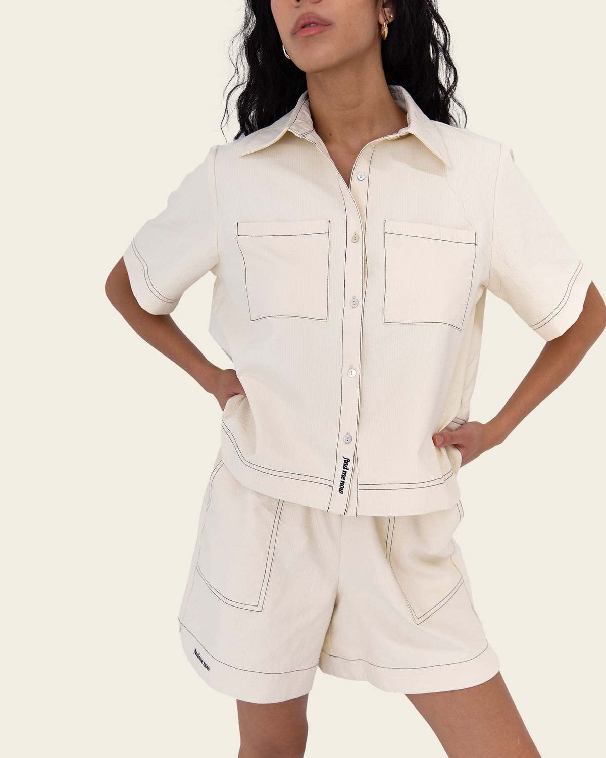 Find Me Now Hunter Cargo Basketball Short - Bone | Garmentory