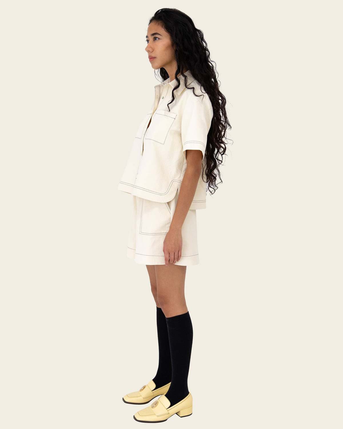 Find Me Now Hunter Cargo Basketball Short - Bone | Garmentory