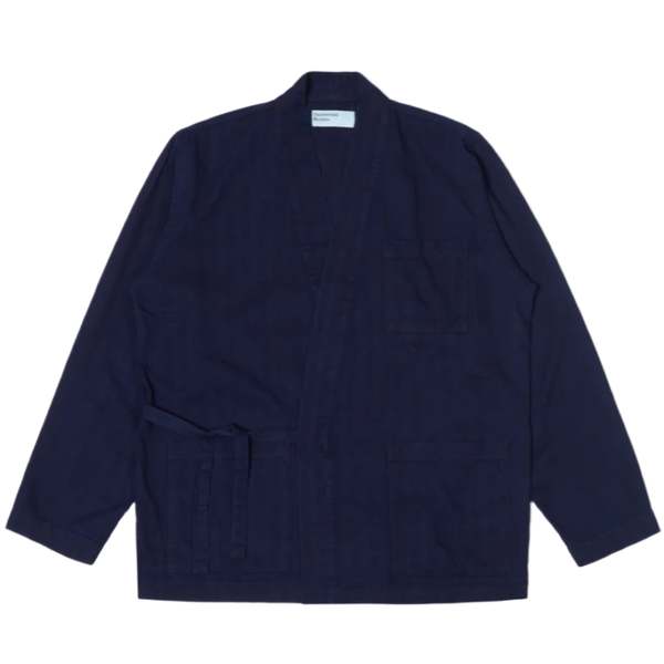UNIVERSAL WORKS Kyoto Work Jacket - Indigo Herringbone Denim | Garmentory