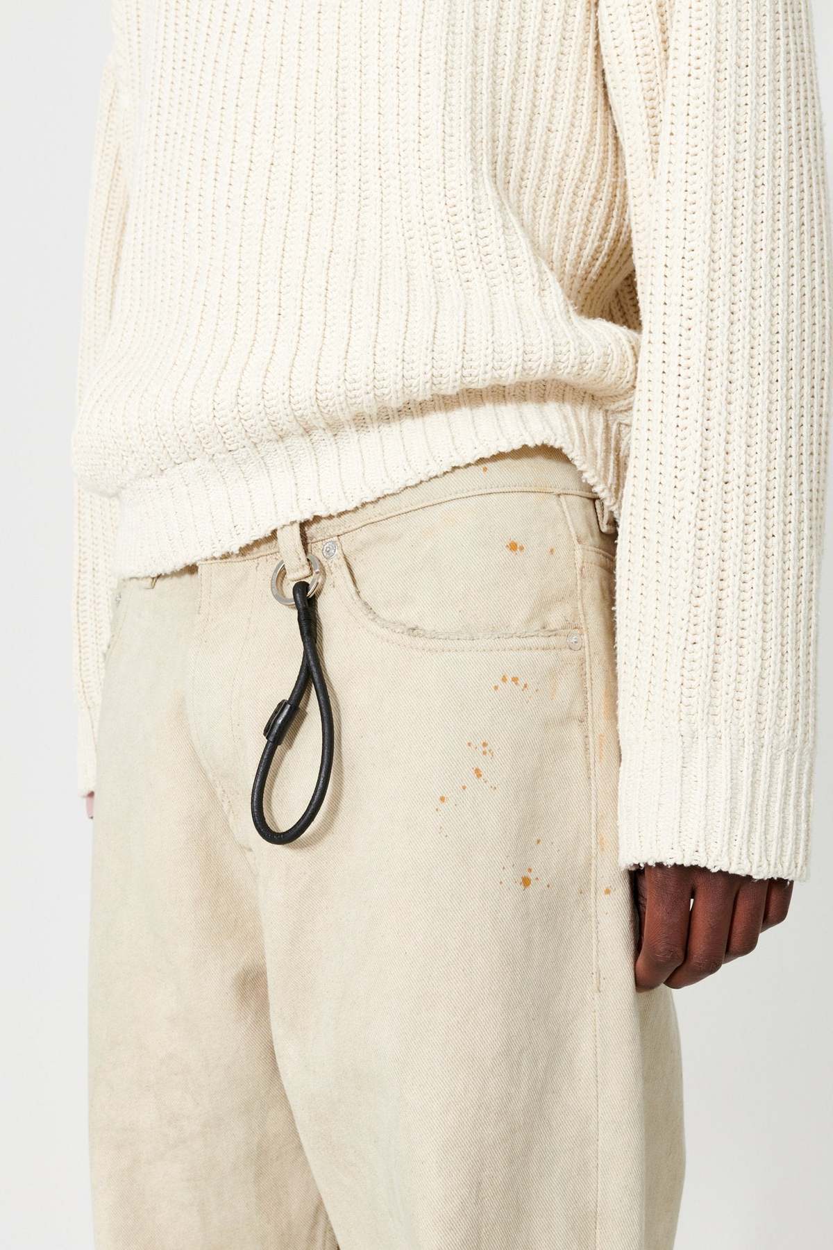 Our Legacy Knot Key Holder - Black Leather | Garmentory