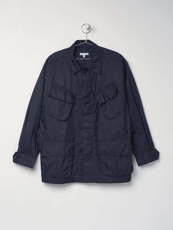 Engineered Garments Nylon Micro Rips Jungle Fatigue Jacket - Dark Navy ...