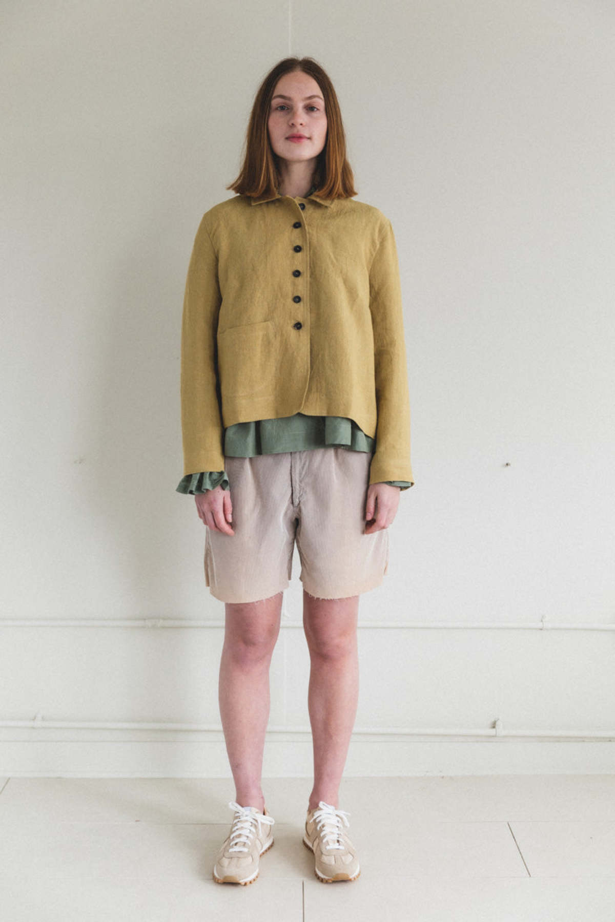 Cawley Studio Lillie Linen Jacket - Gold | Garmentory