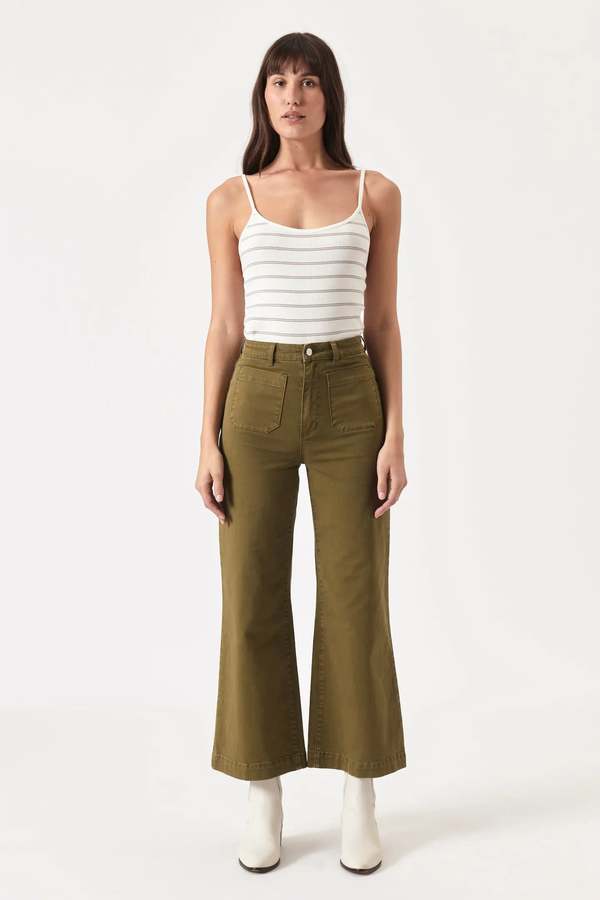 Rolla's Sailor Jean - Army Green | Garmentory