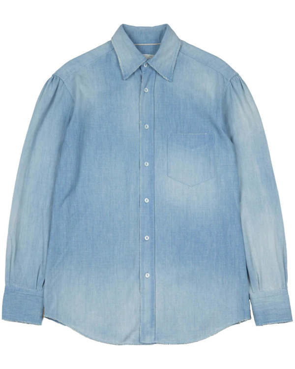 Sebastien Ami. Simple Button Down - Washed Chambray | Garmentory