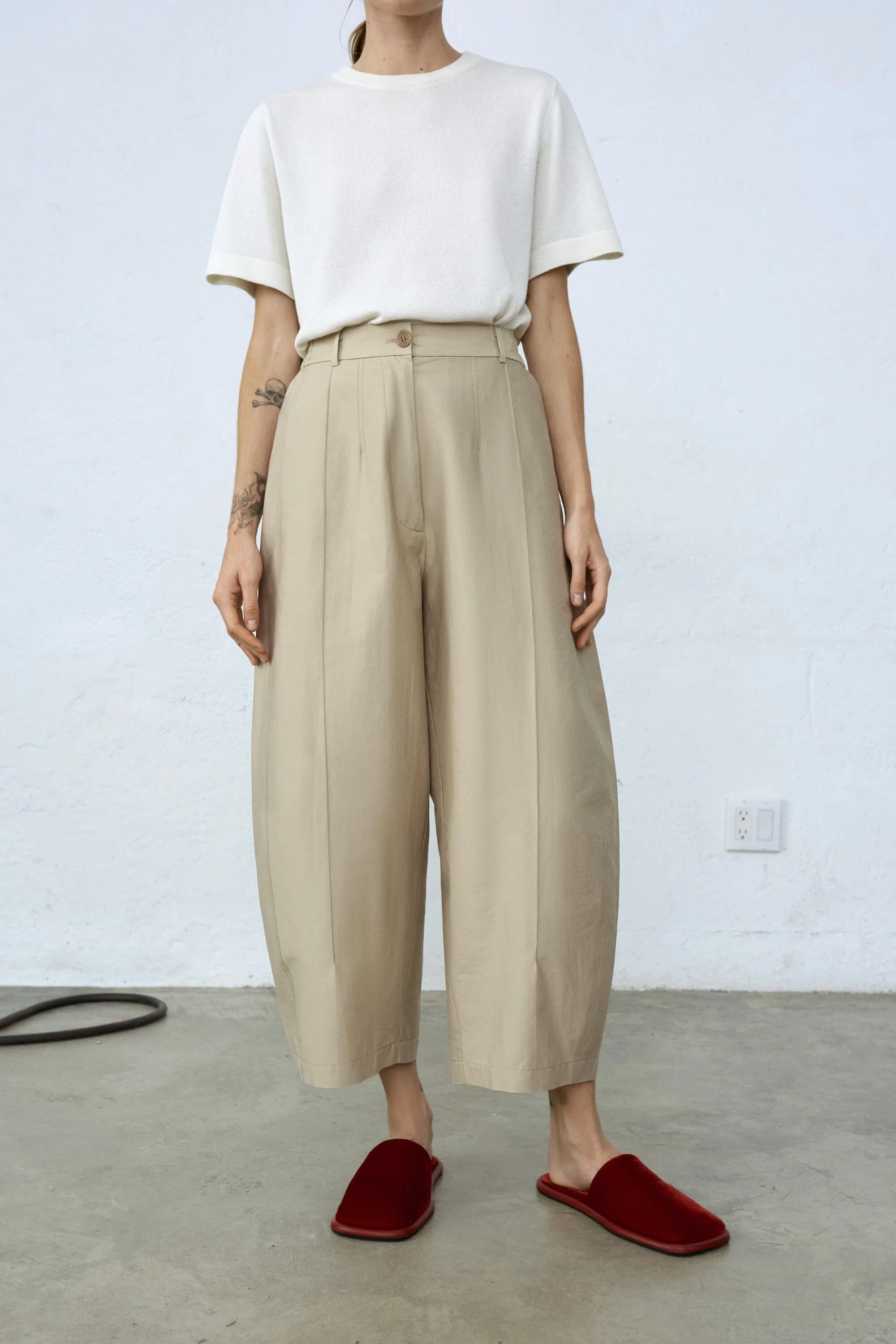 Cordera Seamed Curved Pants - Toasted | Garmentory
