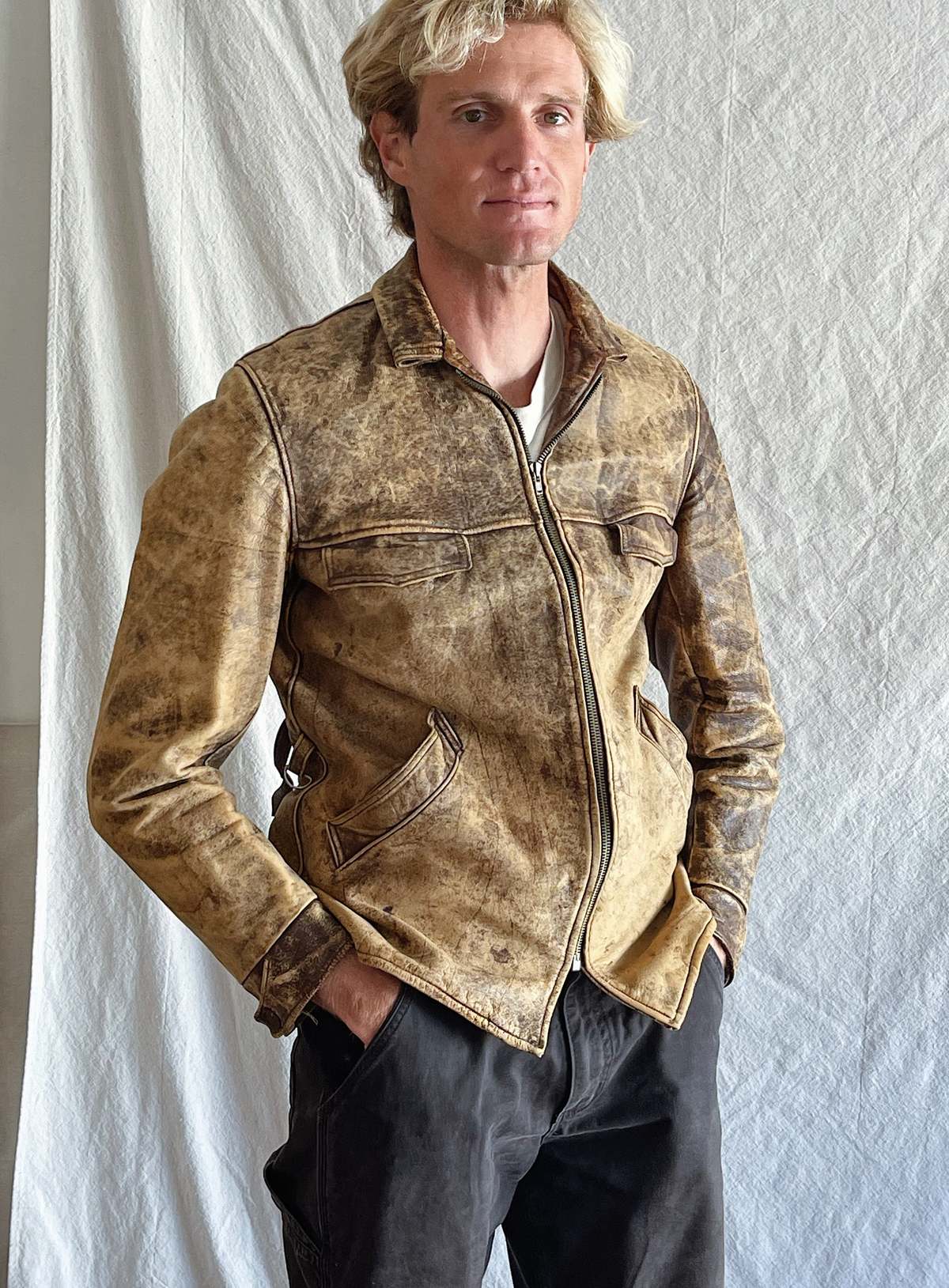 Vintage The Ludlow Shop 1940s Leather Jacket - Brown | Garmentory