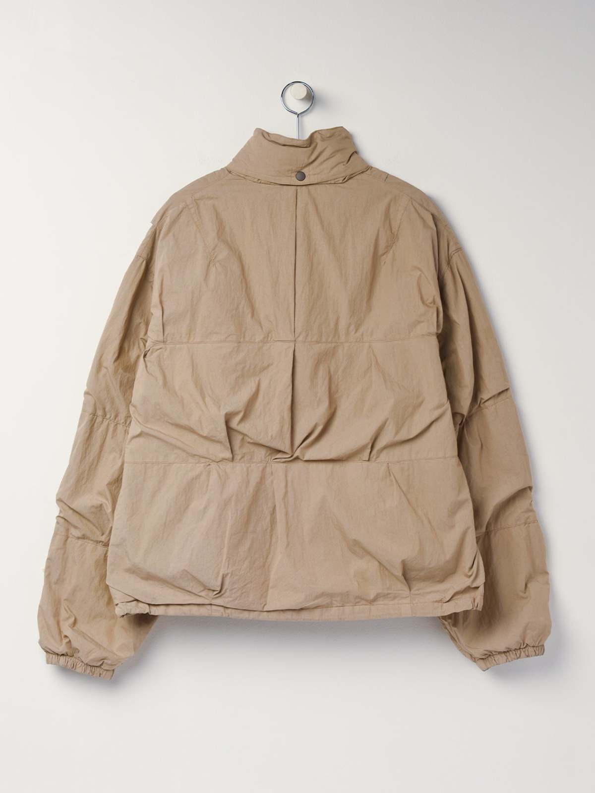 Our Legacy Exhale Puffa - Metallic Sand Parachute Poplin | Garmentory